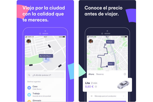 Aplicaciones de transporte en coche: Uber,Lyft o Cabify
